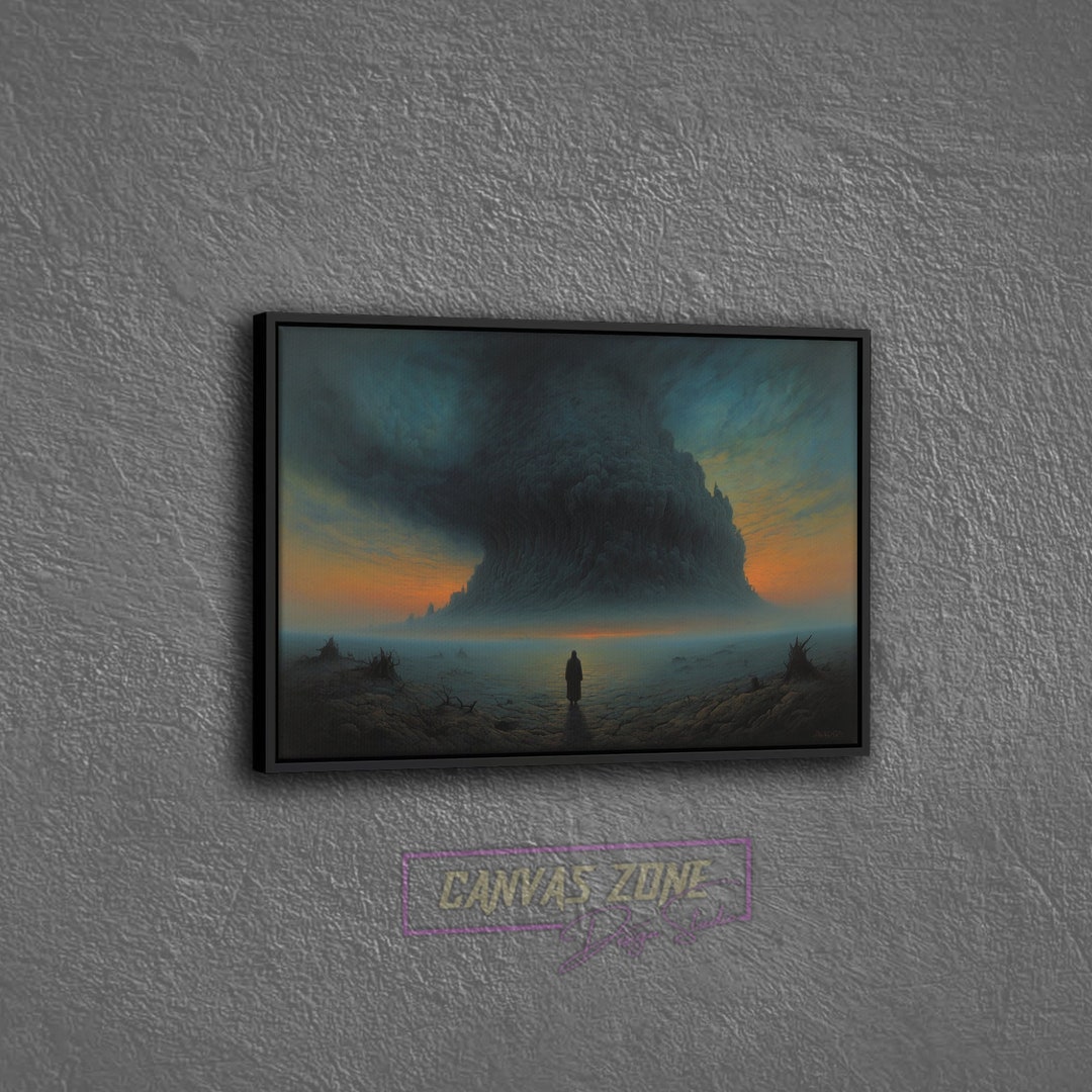 Apocalypse Art Canvas, Surreal Art Canvas, Dystopian Canvas ...