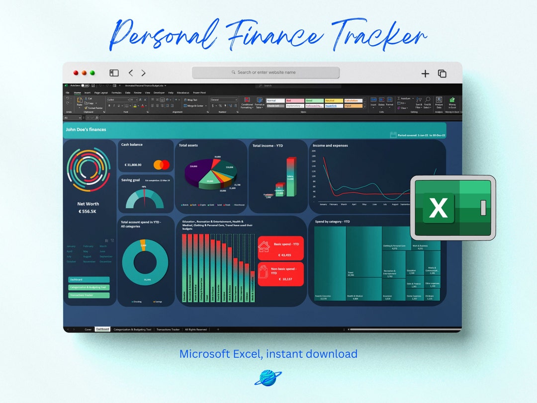 Personal Finance Budget Spreadsheet and Tracker Super Useful - Etsy
