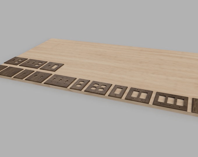 Wooden Switch and Outlet Covers Walnut, Hickory, Maple, Oak, Cherry - Etsy
