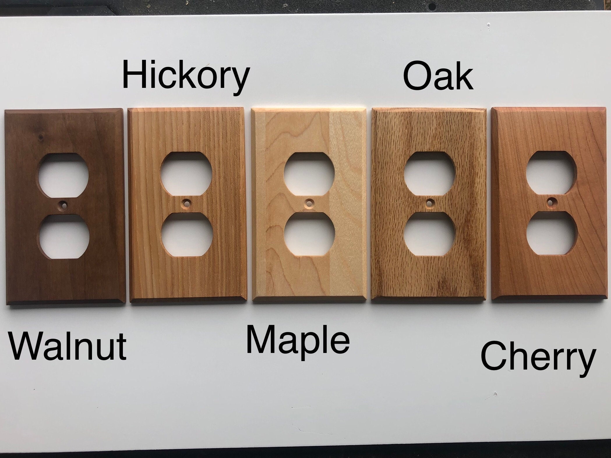 Wooden Switch and Outlet Covers Walnut Hickory Maple Oak - Etsy