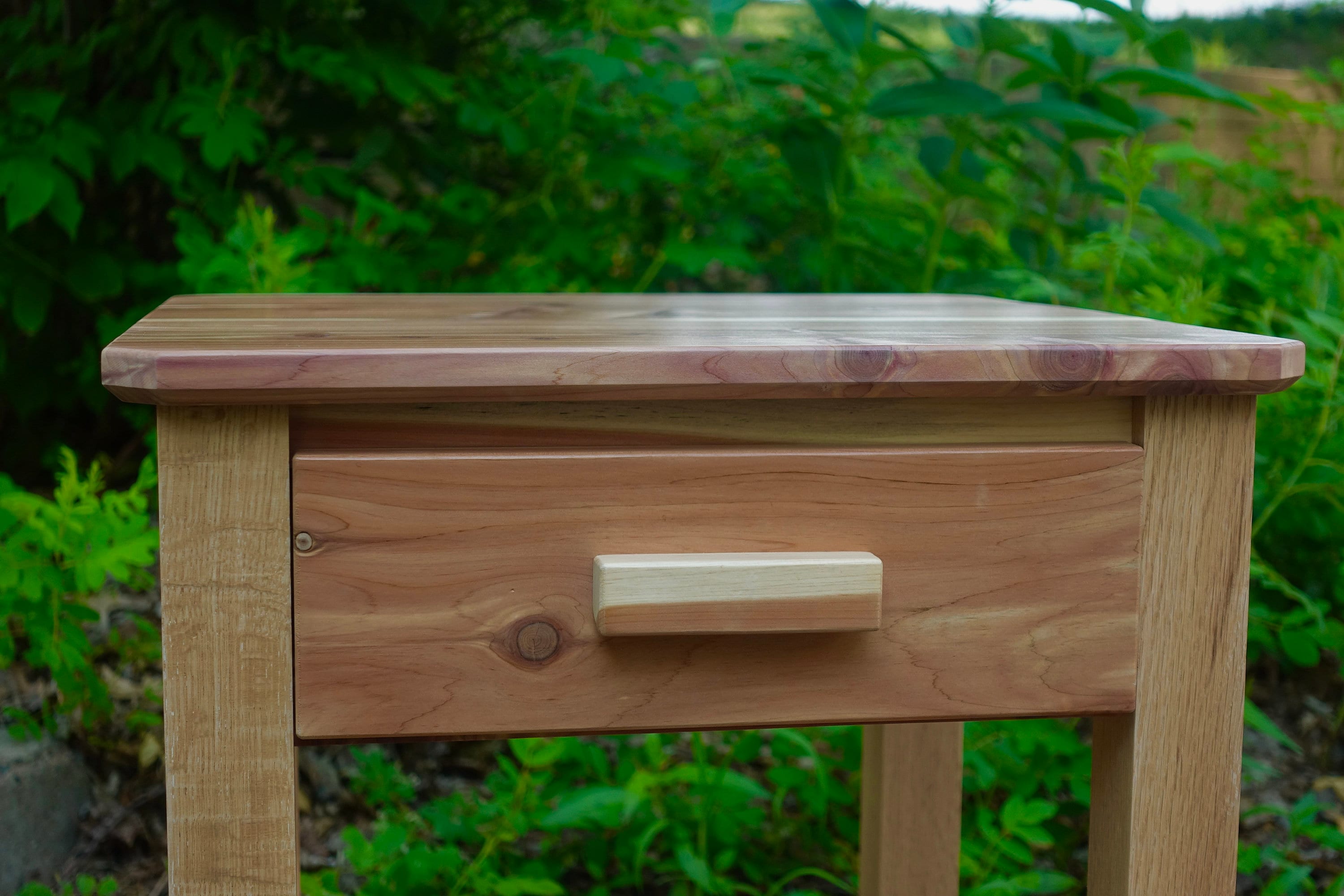 Eastern Red Cedar Nightstand Side Table - Etsy