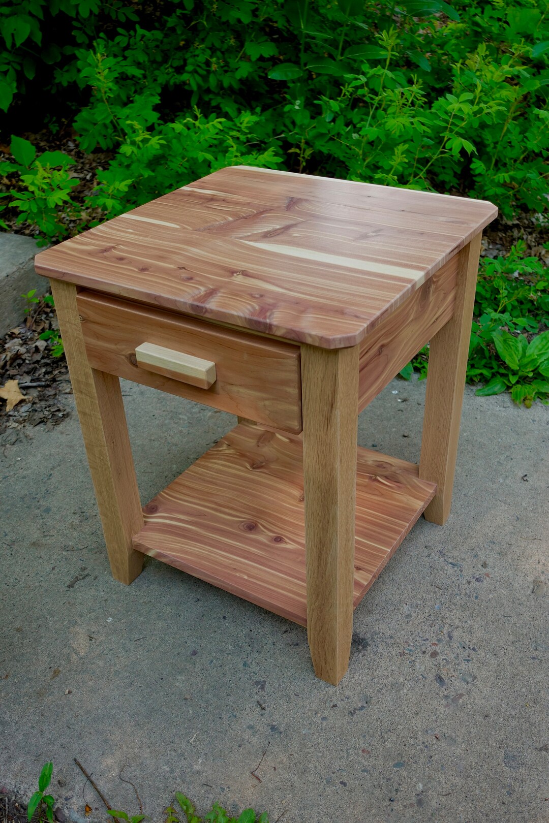 Eastern Red Cedar Nightstand Side Table - Etsy