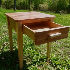 Eastern Red Cedar Side Table Eastern Red Cedar Nightstand Small Side Table - Etsy