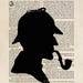 Sherlock Holmes Book Page Art Print | Literary Wall Decor | Victorian ...