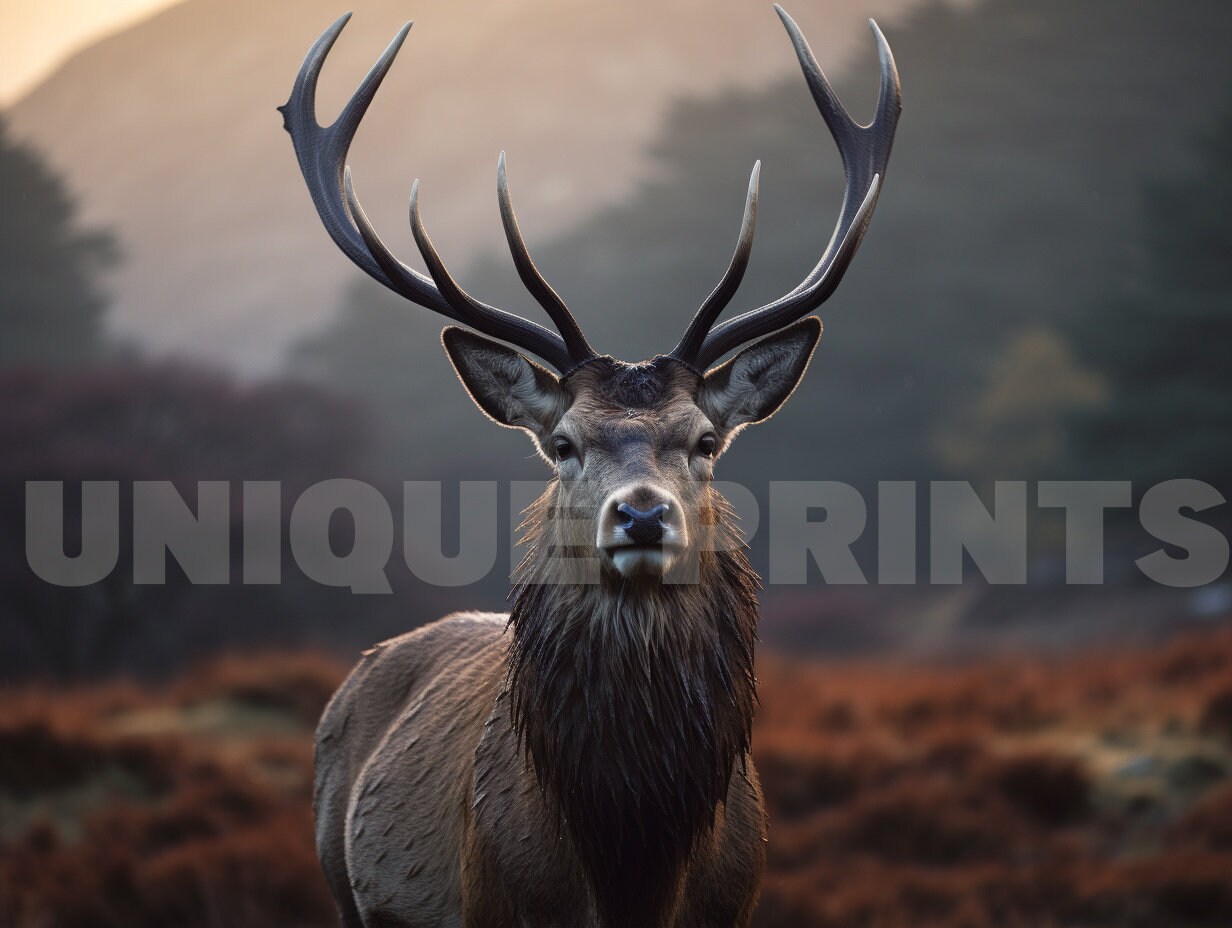 Monarch of the Glen - Stunning Stag Images and Midjourney Prompt ...