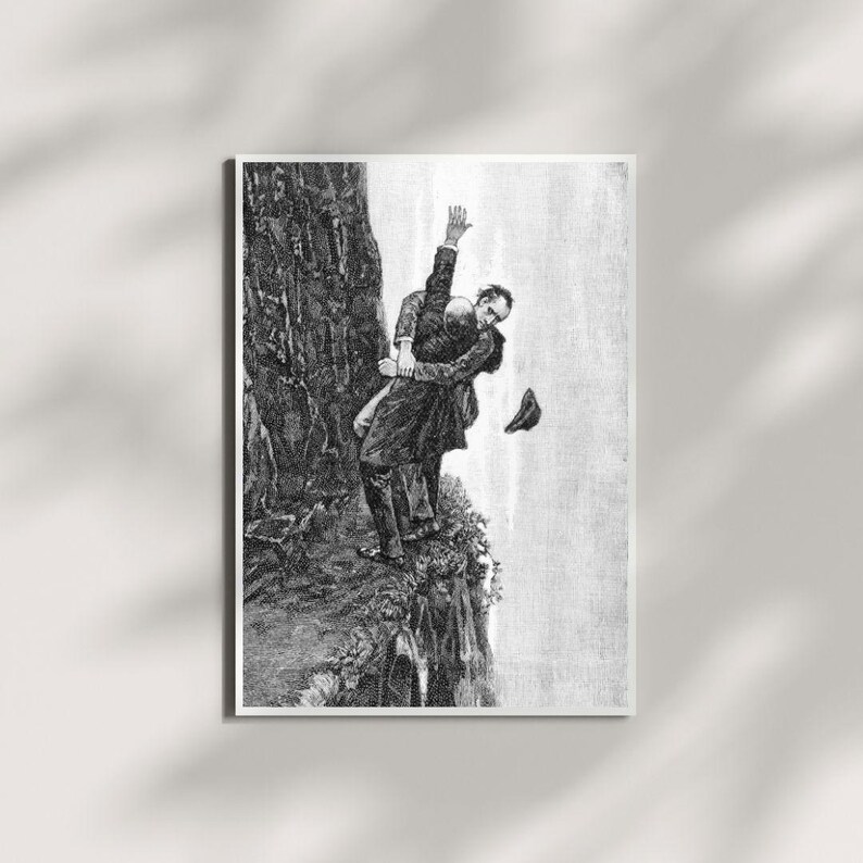Sherlock Holmes Final Battle Art | Digital Download | Victorian ...