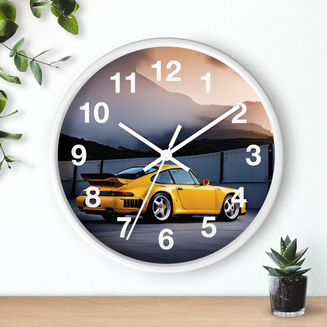 911wall Clock | Porsche Frame Wall Clock / Print Only Also Available ...