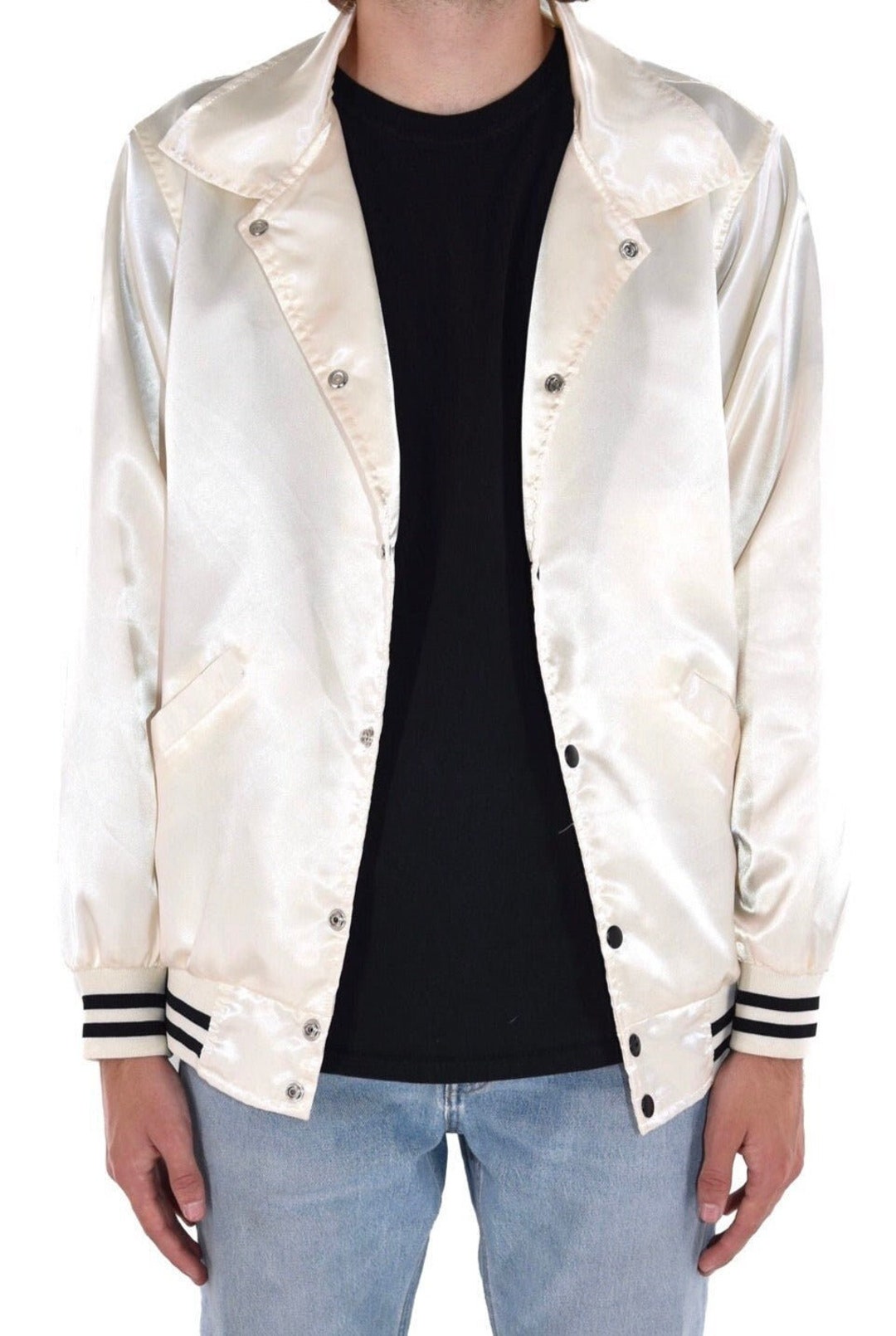 Satin Jacket White - Etsy