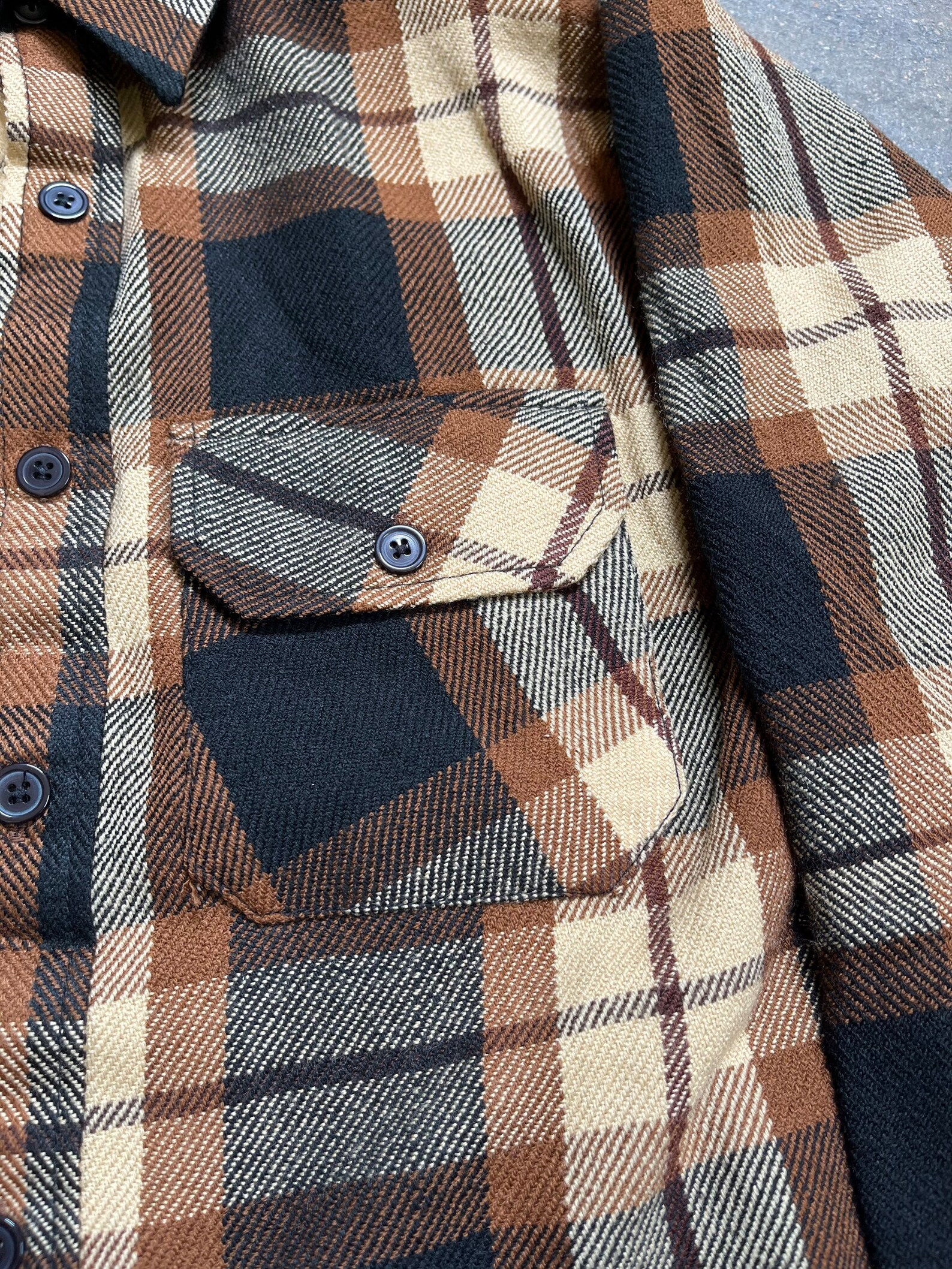 Basic Flannel Shirt Mocha - Etsy