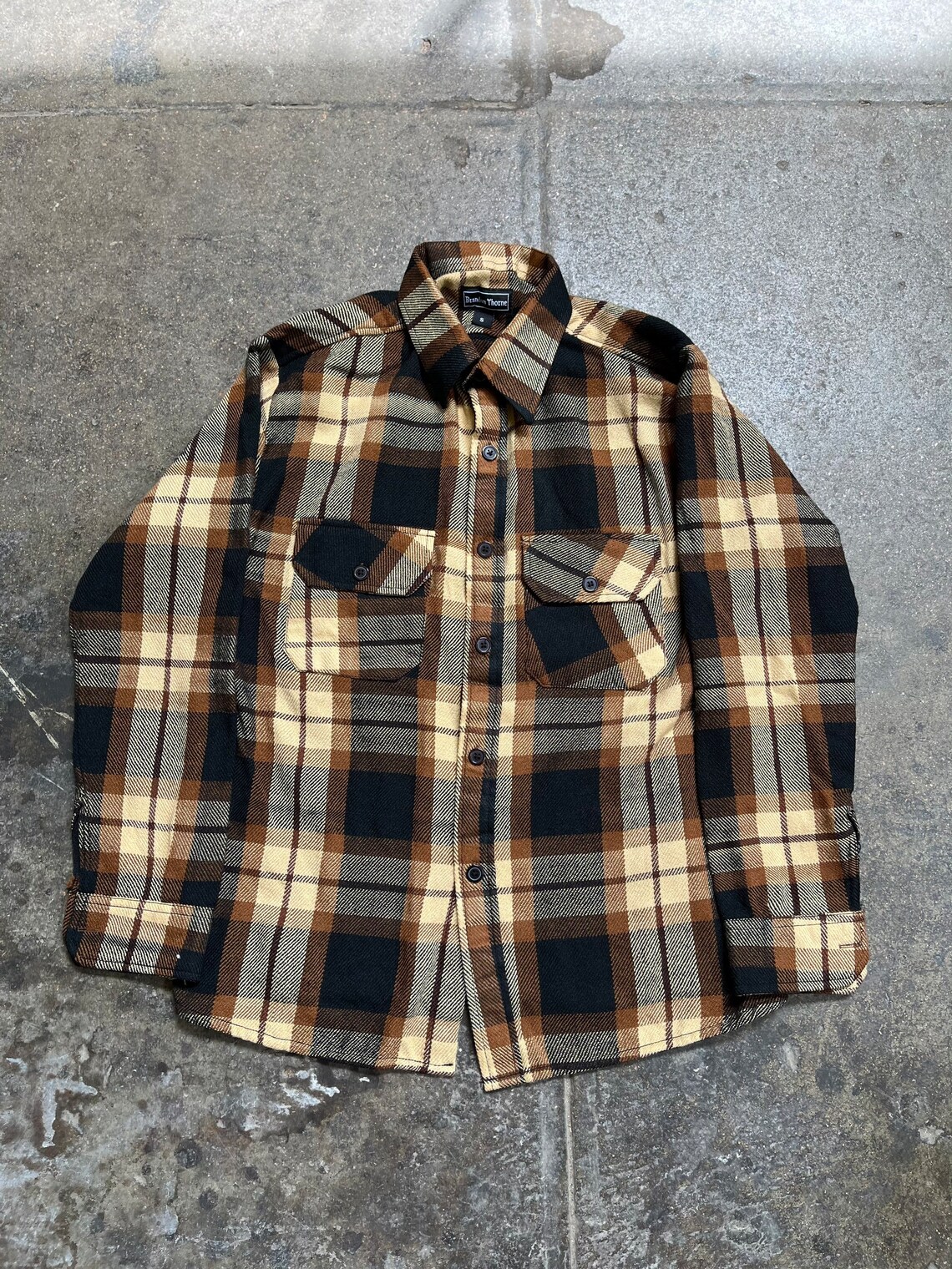 Basic Flannel Shirt Mocha - Etsy