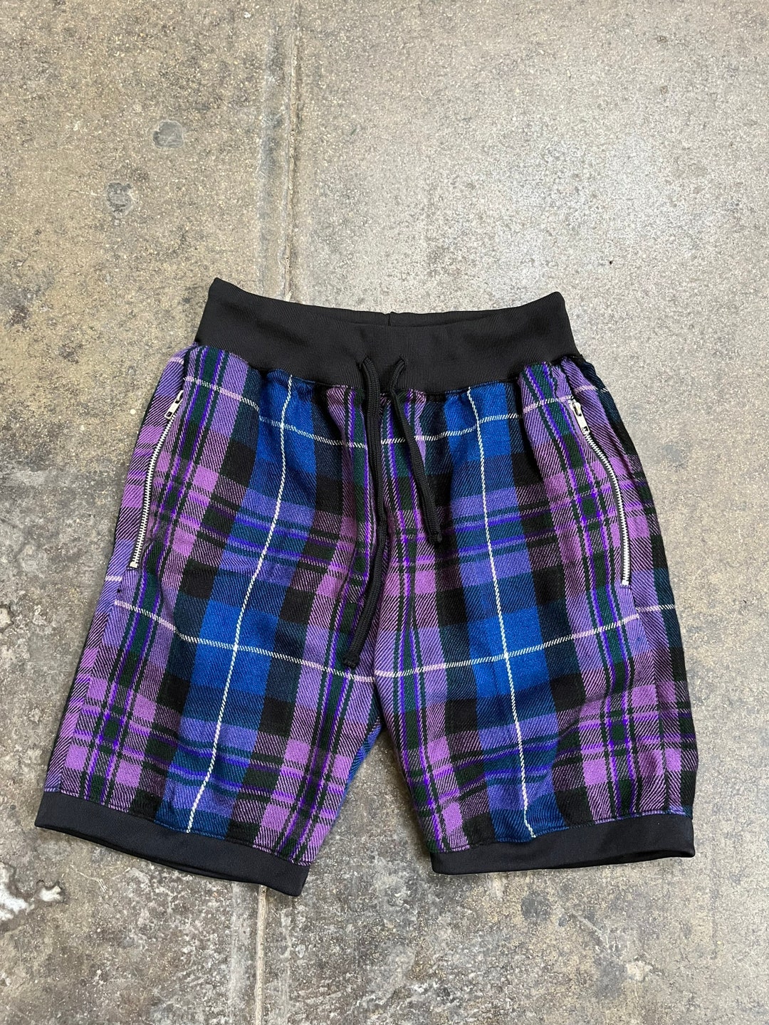 Plaid Basketball Shorts Purple - Etsy