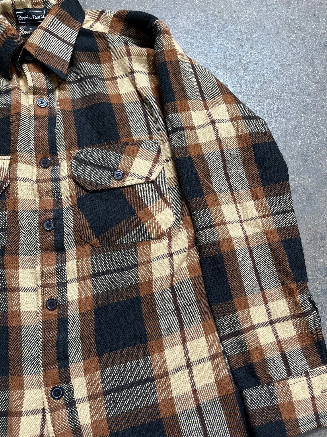 Basic Flannel Shirt Mocha - Etsy