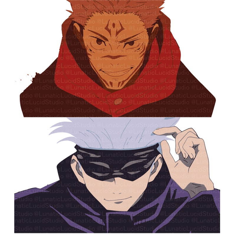 Sukuna and Gojo Jjk Jujutsu Kaisen Digital Print Design Pack Svg Png - Etsy