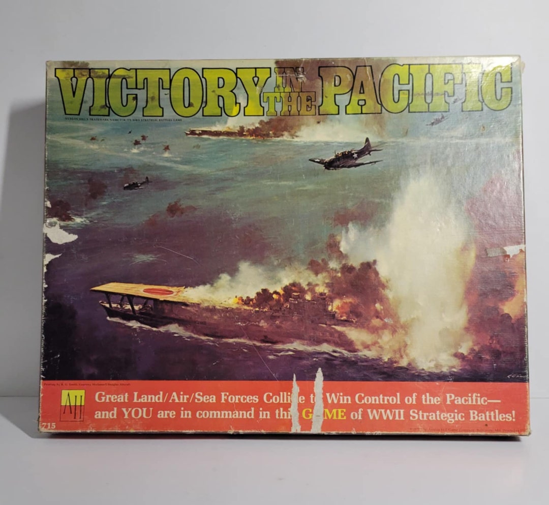 Victory in the Pacific - Vintage Board Game - Avlon Hill 1977 - RARE - Etsy