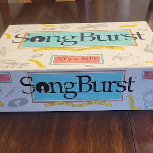 Song Burst - 50's & 60's Edition - Vintage Board Game - 1990 Hersch ...