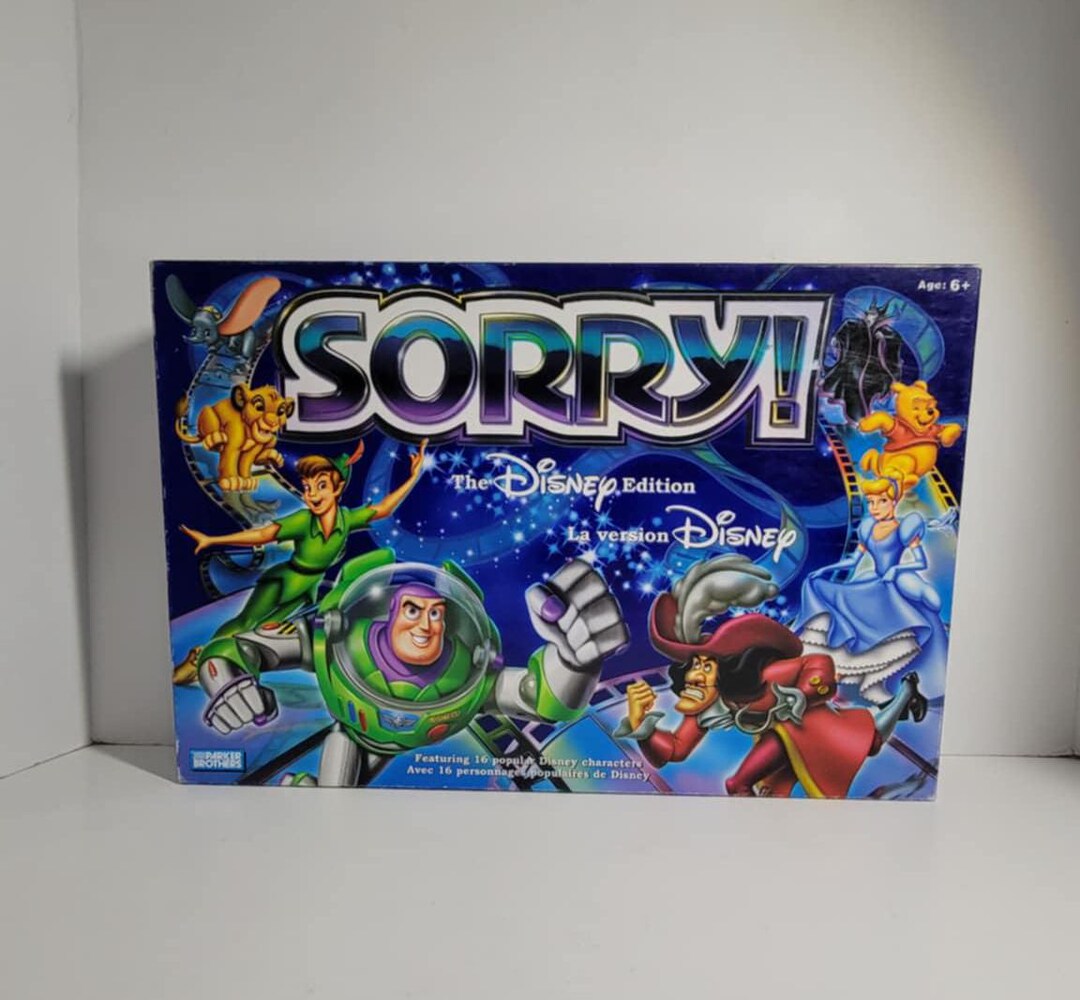 Sorry the Disney Edition Vintage Board Game Hasbro 2001 - Etsy