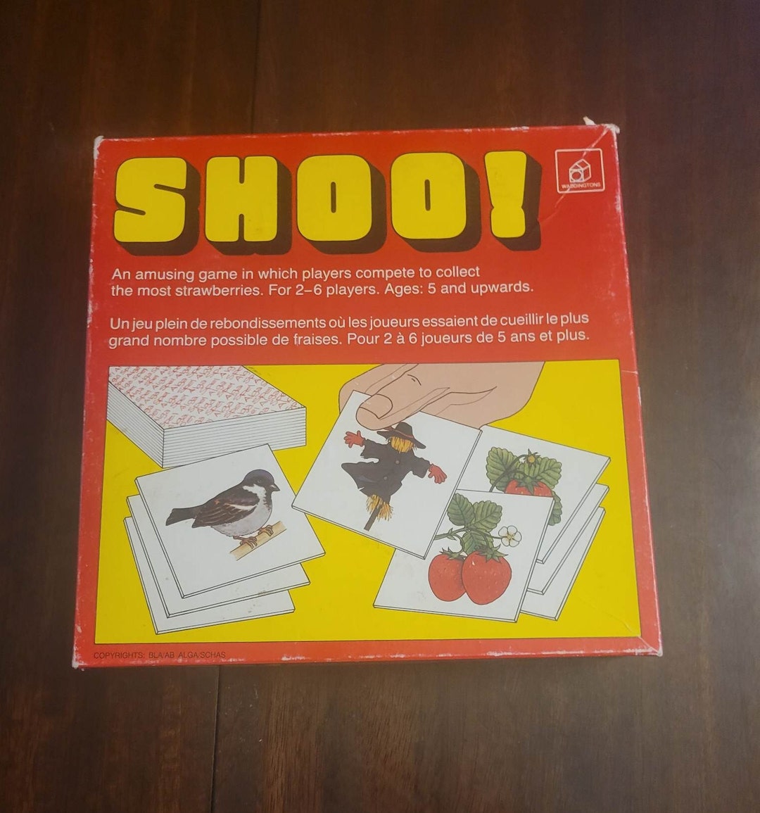 Shoo! - Vintage Board Game - Waddingtons 1983 - Rare - Etsy