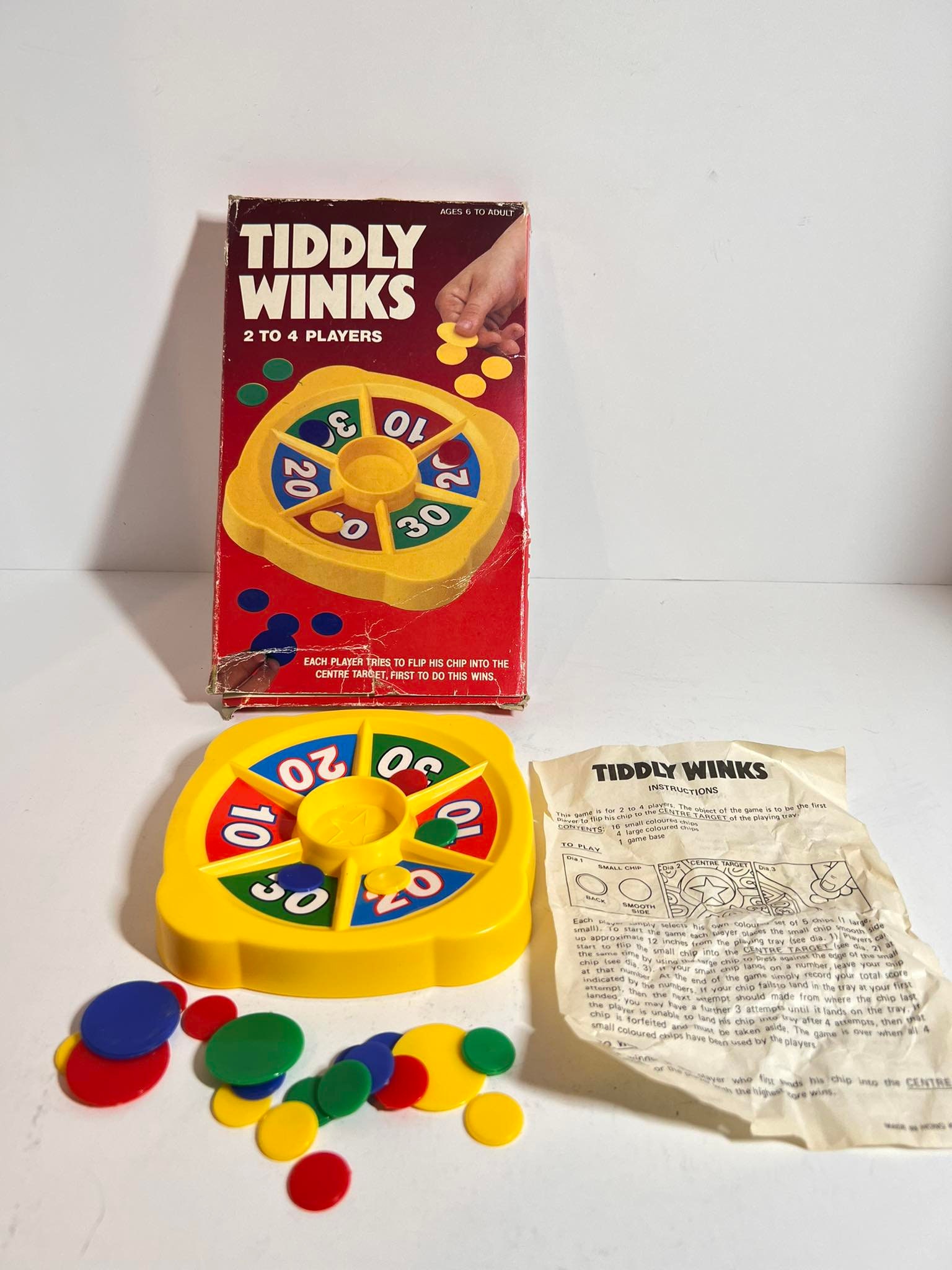 Tiddly Winks Vintage Board Game Waddington / Sanders RARE - Etsy