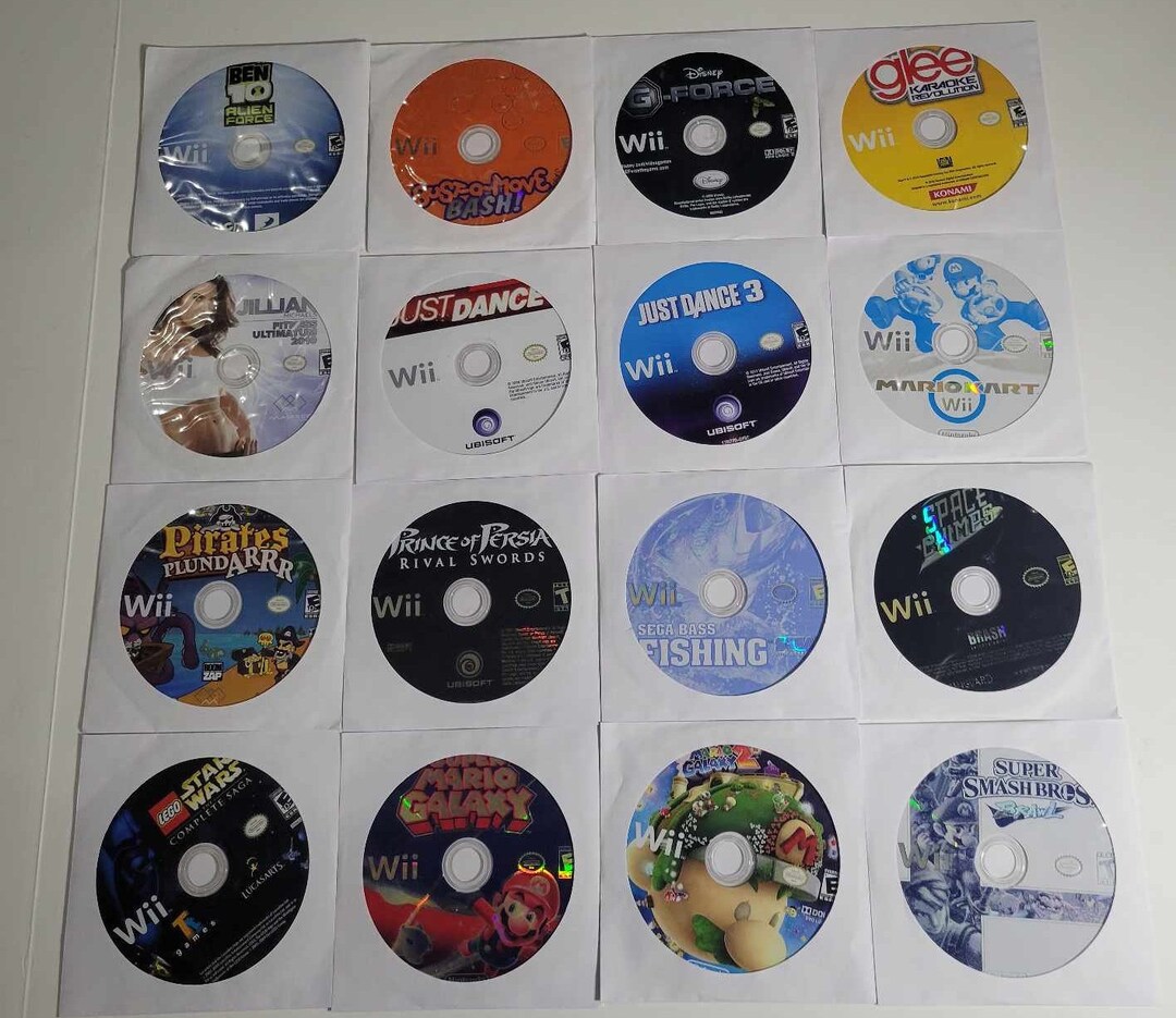 Nintendo Wii & Wiiu Games Disc Only You Pick Cleaned, Tested, Work ...