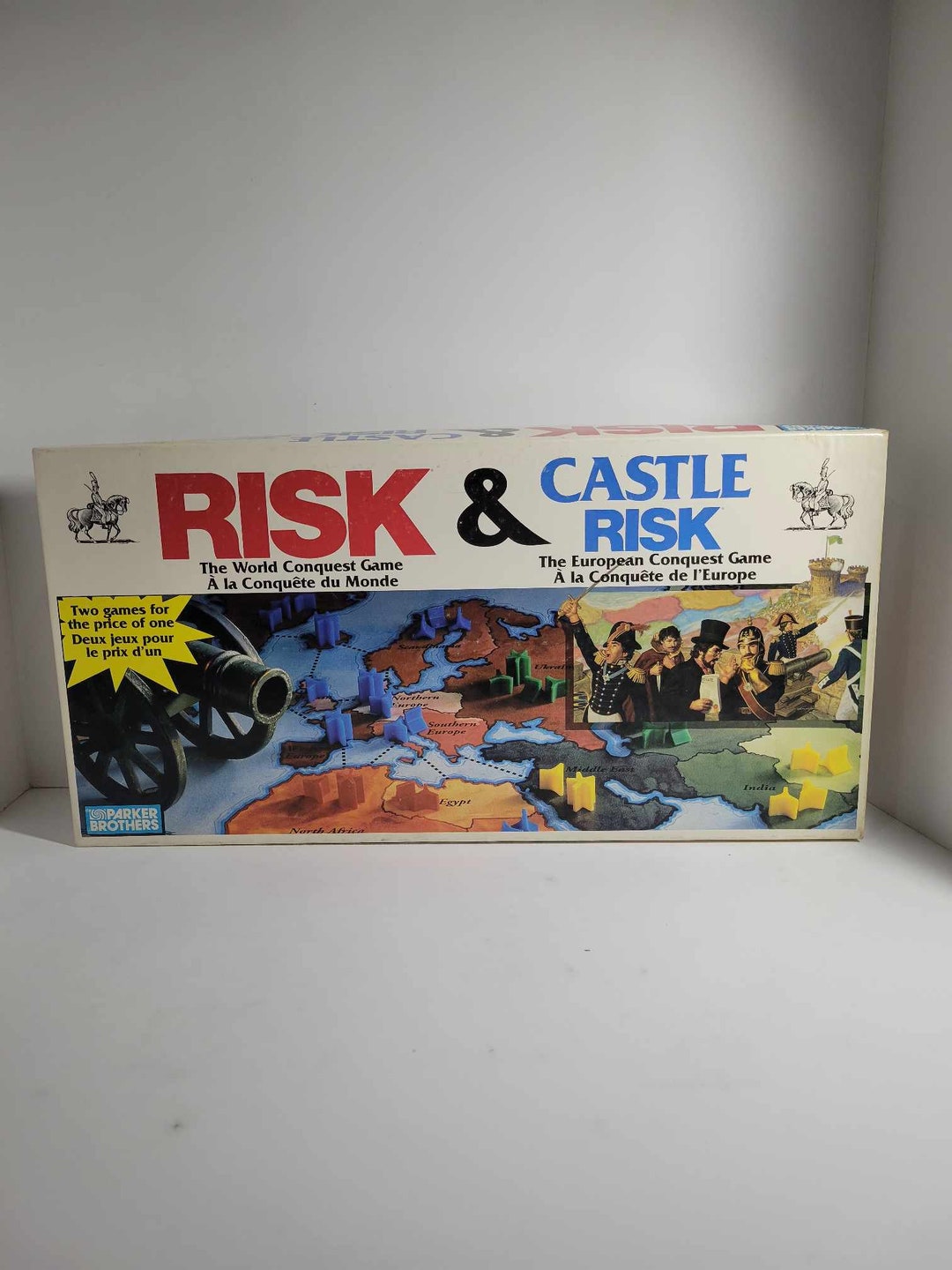 Risk & Castle Risk - Vintage Board Game - Parker Brothers 1992 - Etsy