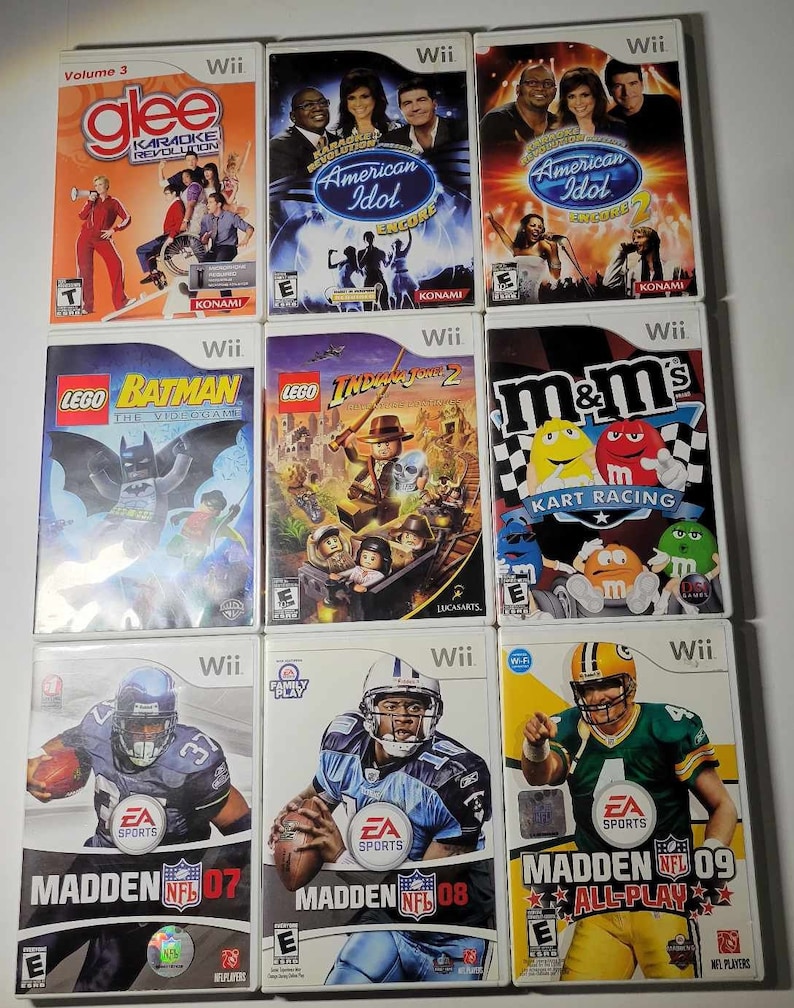 Nintendo Wii Games You Pick Cleaned, Tested, Work Great Titles 1 - Etsy