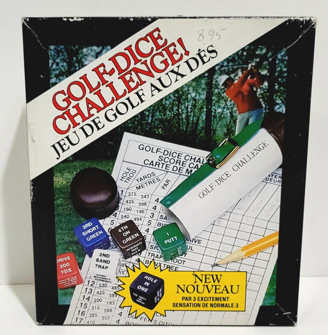 Golf-dice Challenge! - Vintage Golf Dice Game 1984 - Ban Mar Inc - Etsy