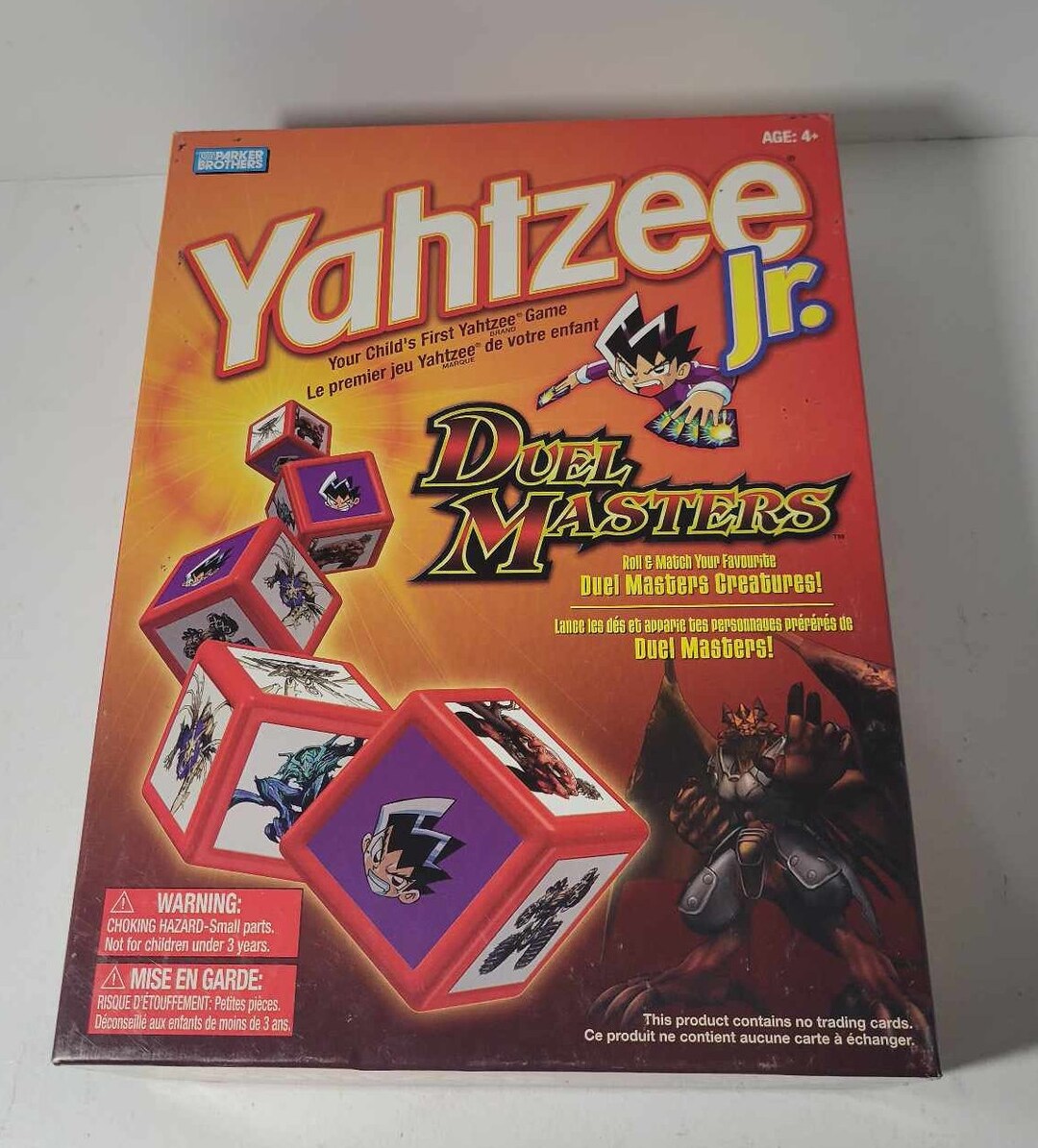 Yahtzee Jr. - Duel Masters - Vintage Dice Game - Unpunched! - Parker ...