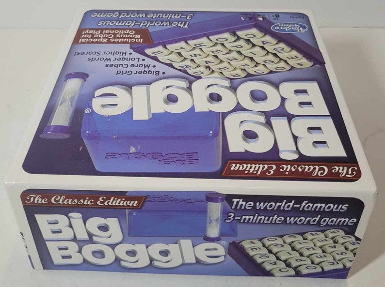 Big Boggle the Classic Edition Dice Word Game - Etsy