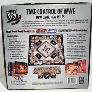 WWE Dvd Board Game - Vintage Board Game 2005 - Specialty Board Games ...