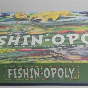 Fishin-opoly - Vintage Board Game - Late for Sky 1998 - Etsy