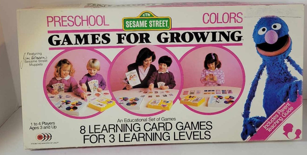 Sesame Street Preschool Games for Growing: Colors (1986) - Etsy