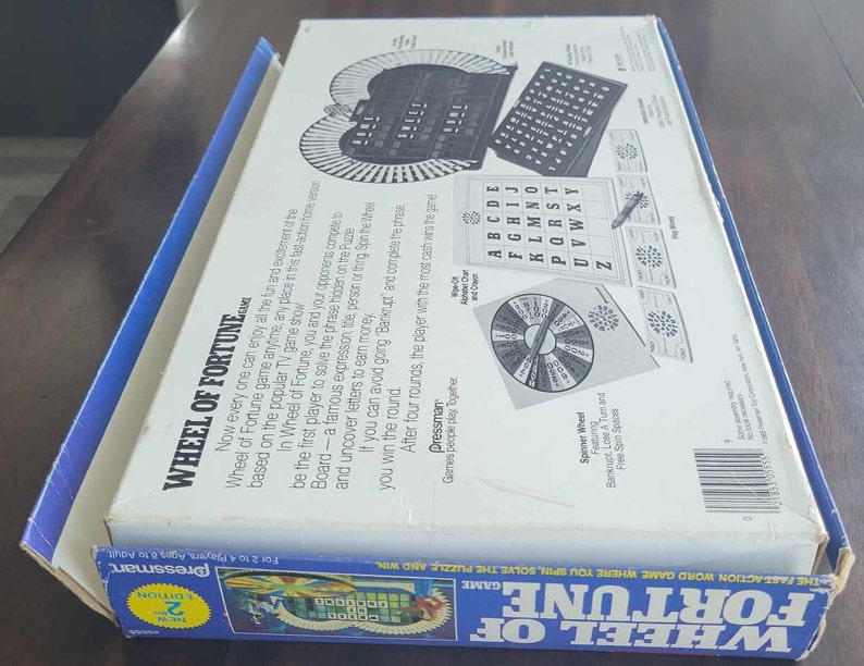 Wheel of Fortune 2nd Edition Vintage Board Game Pressman 1986 Rare - Etsy