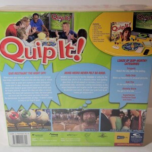 Quip It! Vintage Board Game - 2005 Screenlife - New in Box Factory ...