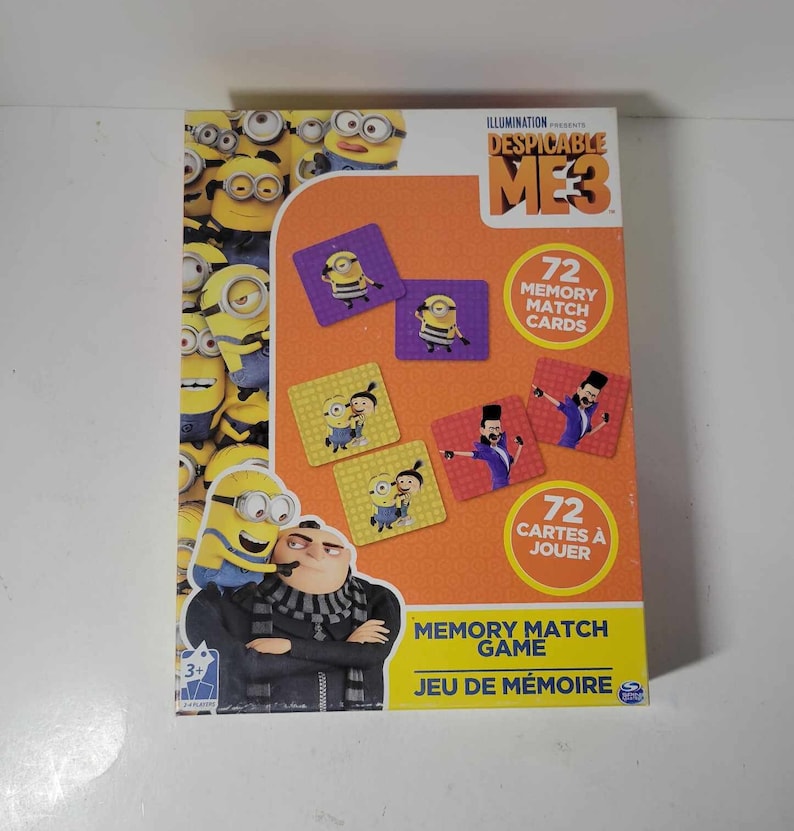 Despicable Me 3 - Memory Match Game - Etsy