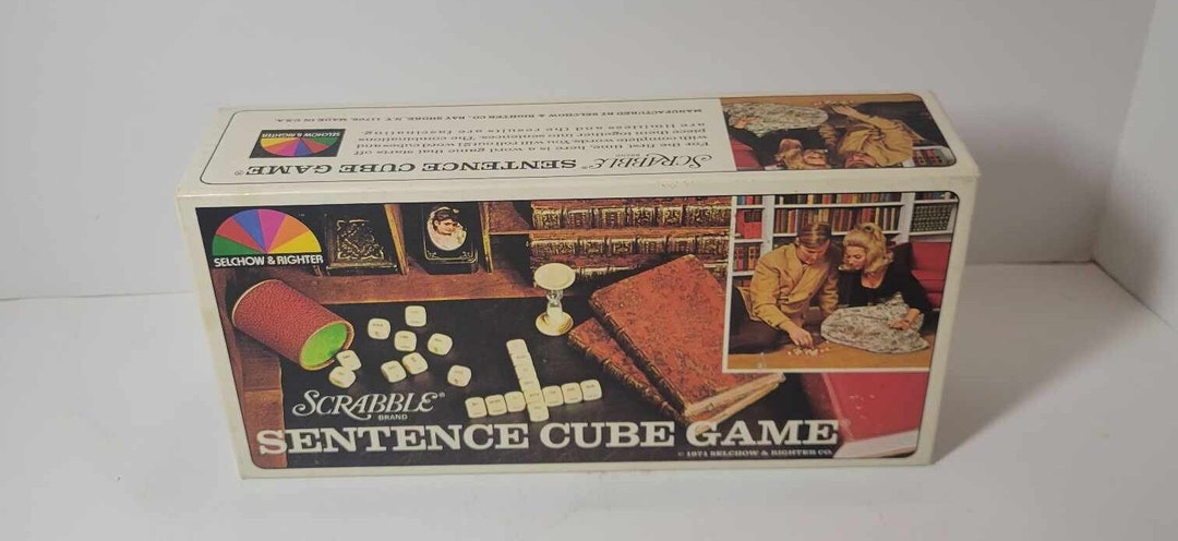Sentence Cube - Vintage Board Game - Selchow & Righter 1971 - Etsy