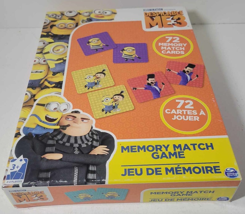 Despicable Me 3 - Memory Match Game - Etsy