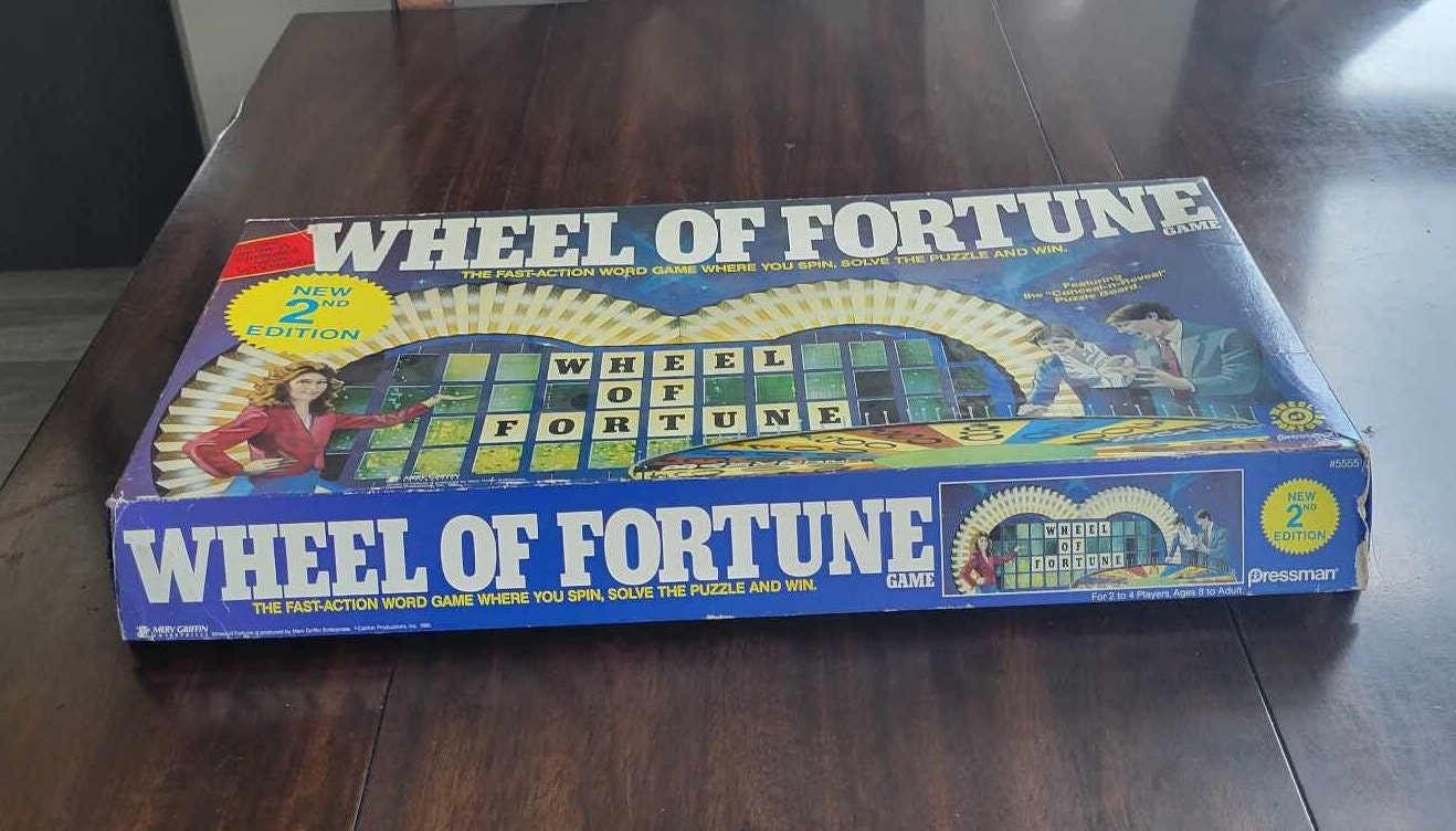 Wheel of Fortune 2nd Edition Vintage Board Game Pressman 1986 Rare - Etsy