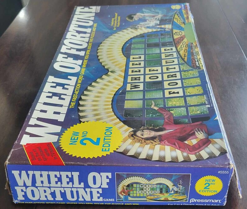 Wheel of Fortune 2nd Edition Vintage Board Game Pressman 1986 Rare - Etsy