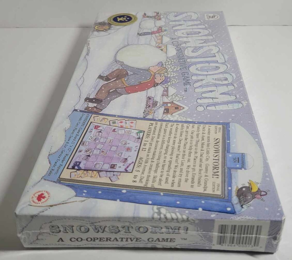 Snowstorm Vintage Board Game Family Pastimes 1994 SEALED RARE - Etsy