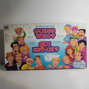 Guess Who - Vintage Board Game Milton Bradley - Etsy