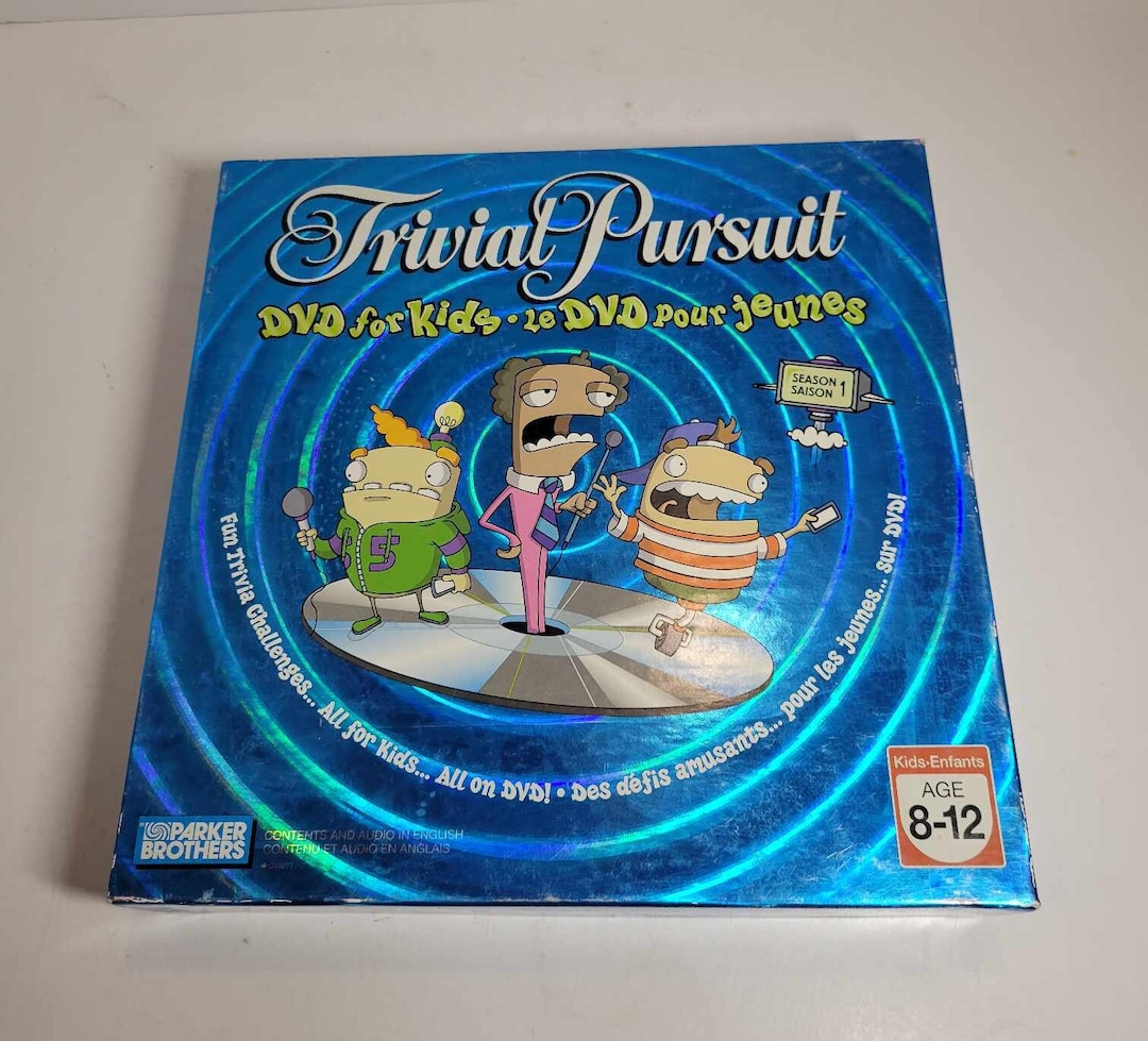 Trivial Pursuit DVD for Kids - Board Game - Parker Brothers - Etsy