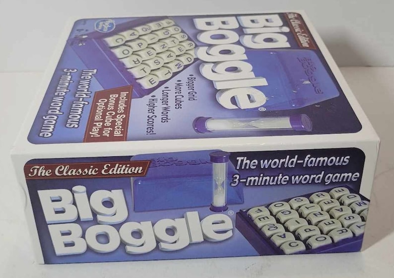 Big Boggle the Classic Edition Dice Word Game - Etsy