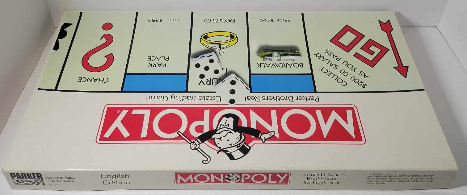 Monopoly Vintage Board Game Parker Brothers 1985 - Etsy