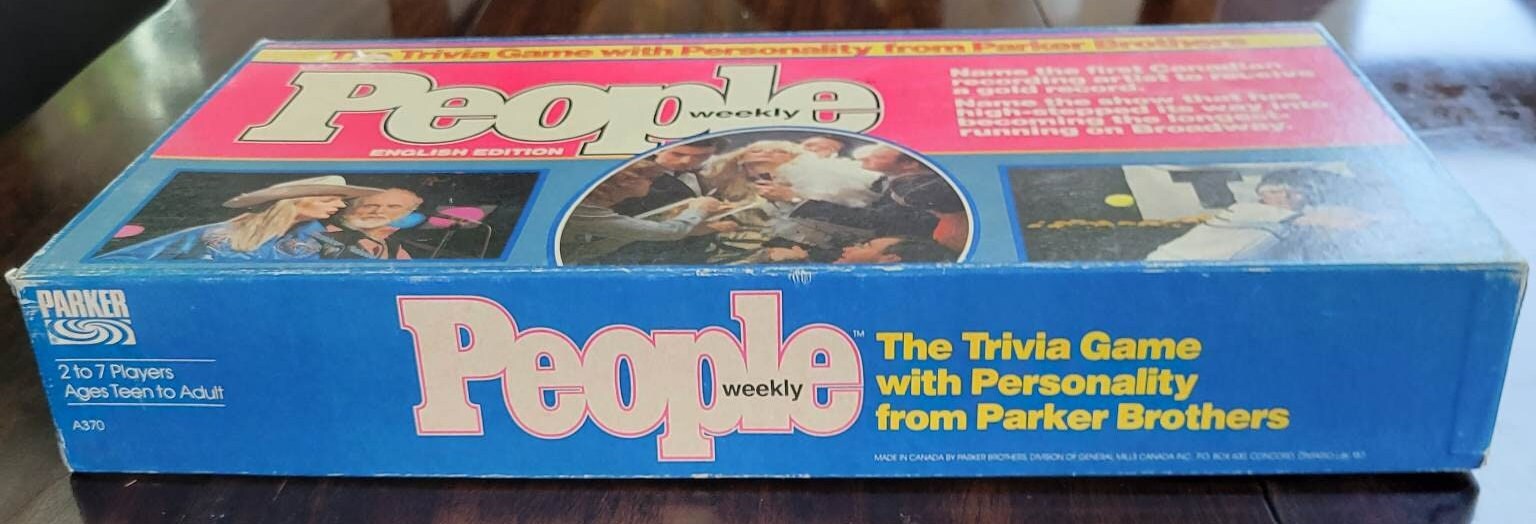 People Weekly the Trivia Game - Vintage Board Game - Parker Brothers ...
