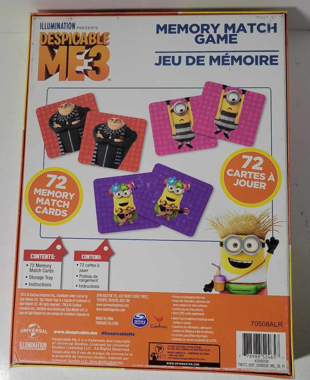 Despicable Me 3 Memory Match Game - Etsy