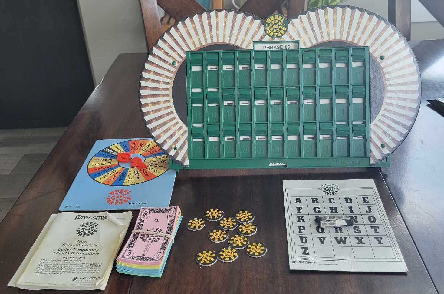 Wheel of Fortune 2nd Edition Vintage Board Game Pressman 1986 Rare - Etsy