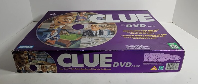 Clue DVD - Vintage Board Game - Parker Brothers - Etsy