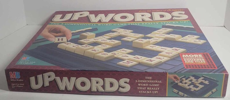Upwords - Vintage Board Game - MB 1997 - Etsy