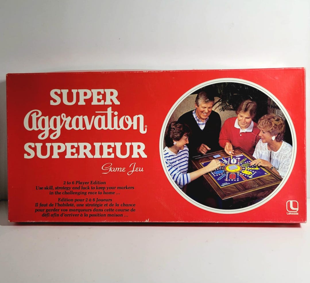 Super Aggravation Vintage Board Game Lakeside 1984 - Etsy