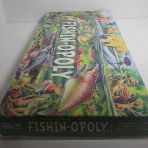Fishin-opoly - Vintage Board Game - Late for Sky 1998 - Etsy